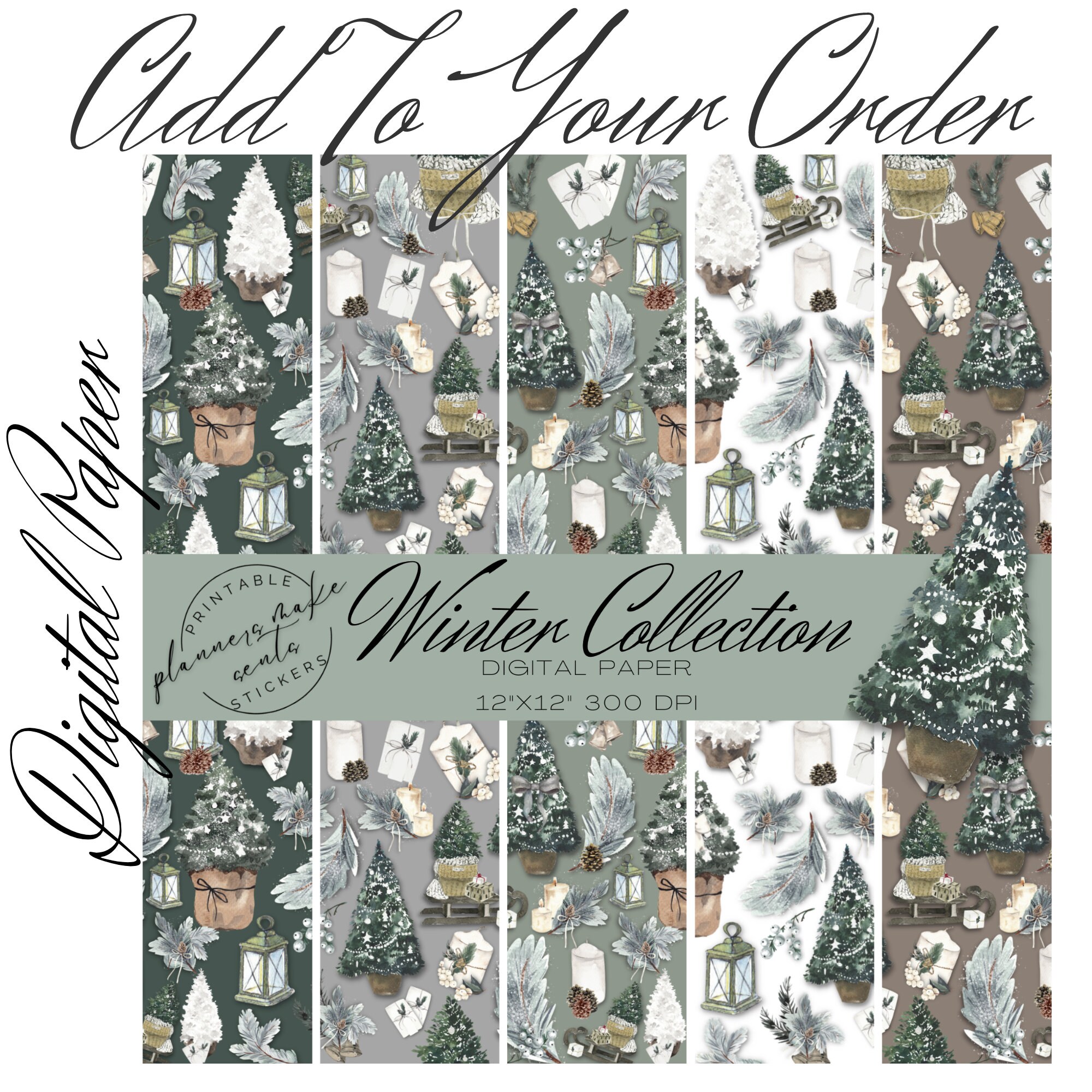 WINTER WONDERLAND Printable Planner Stickers/date Covers/christmas ...