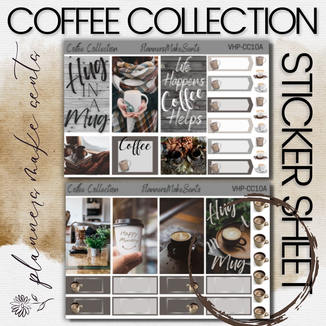 COFFEE BARISTA PRINTABLE Sticker Kit/happy Planner/coffee Stickers/to ...