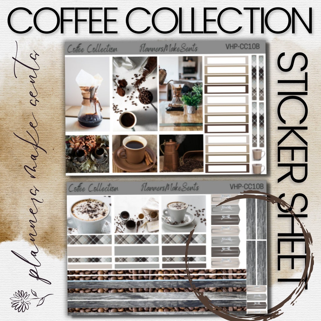 COFFEE BARISTA PRINTABLE Sticker Kit/happy Planner/coffee Stickers/to ...
