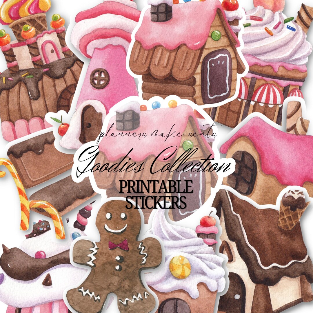 CHRISTMAS BAKING PRINTABLE Stickers Kit/printable Christmas Planner ...