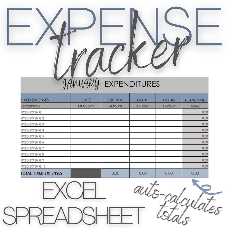 ULTIMATE EXPENSE TRACKER Spreadsheet/excel Template/monthly ...