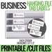 PRINTABLE FILE LABELS for Business Paperwork/cut Files for Silhouette ...