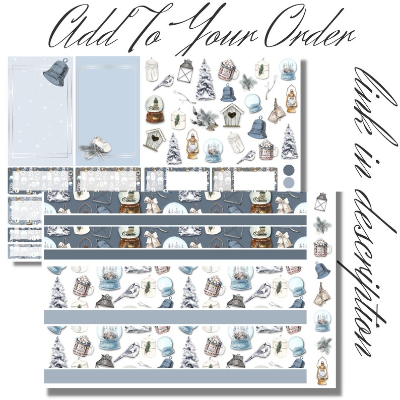 WINTER WONDERLAND Digital Paper and Clipart/12x12 Seamless Pattern ...