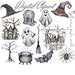 SPOOKY GHOST HALLOWEEN Digital Paper and Clipart/12x12 Seamless Pattern ...