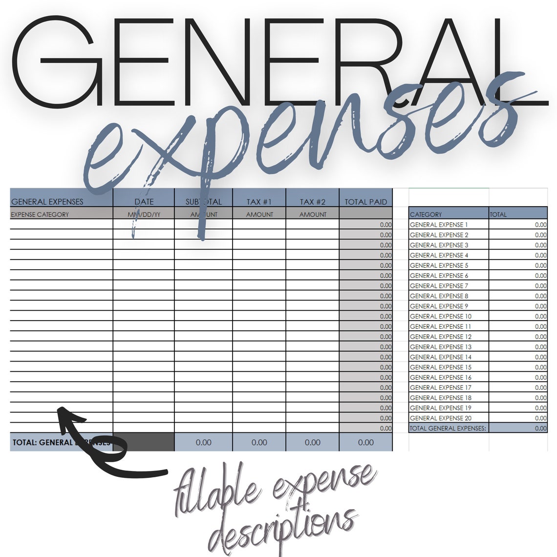 ULTIMATE EXPENSE TRACKER Spreadsheet/excel Template/monthly ...