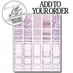 GOLD SPARKLE GLITTER Headers/printable Planner Stickers/gold Sparkle ...