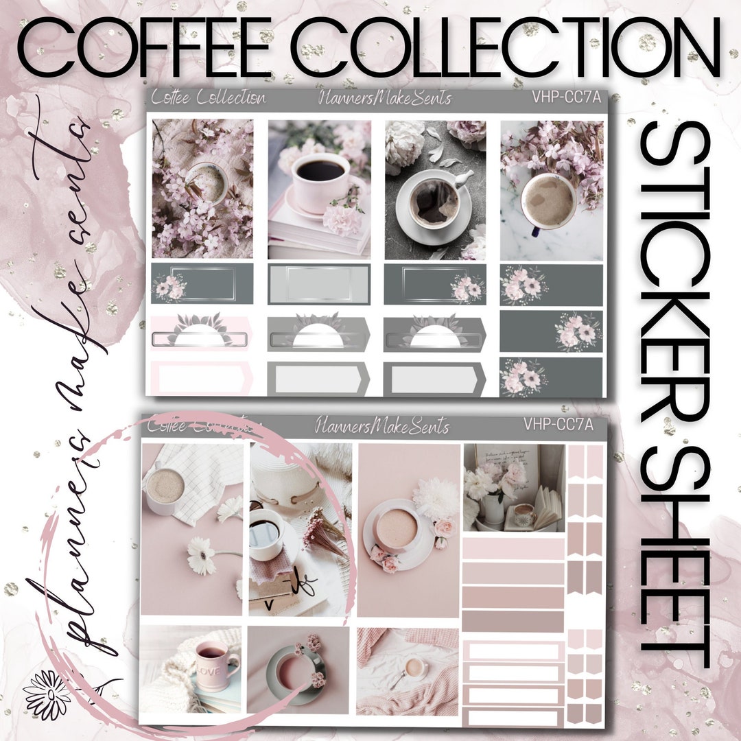 COFFEE BARISTA PRINTABLE Sticker Kit/happy Planner/coffee Stickers/to ...