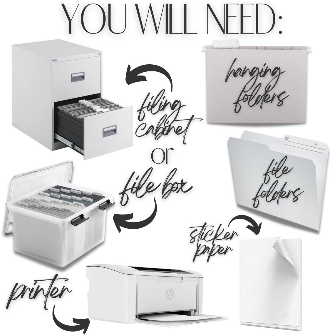 PRINTABLE FOLDER LABELS for Business Paperwork/cut Files for Silhouette ...