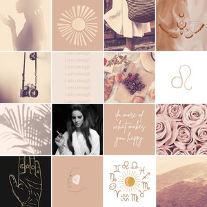 Neutral Aesthetic Photo Wall Collage - Etsy