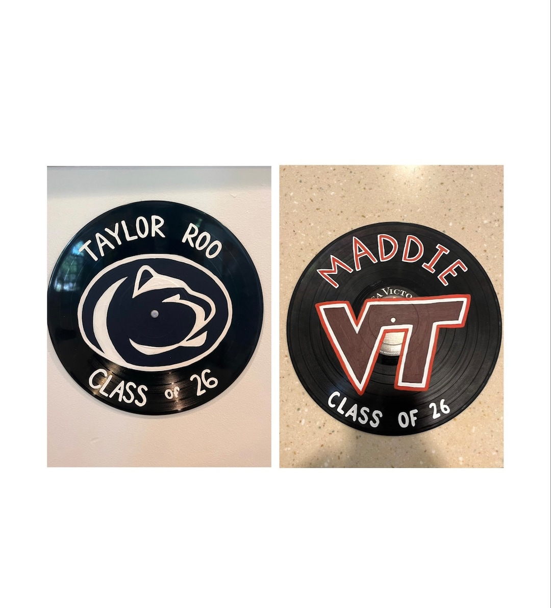 CUSTOM College Vinyl Records - Etsy