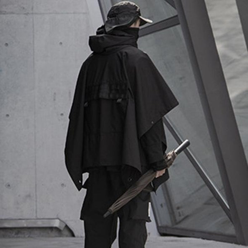 Blackout Samurai Cloak Water Resistant Urban Poncho - Etsy Australia