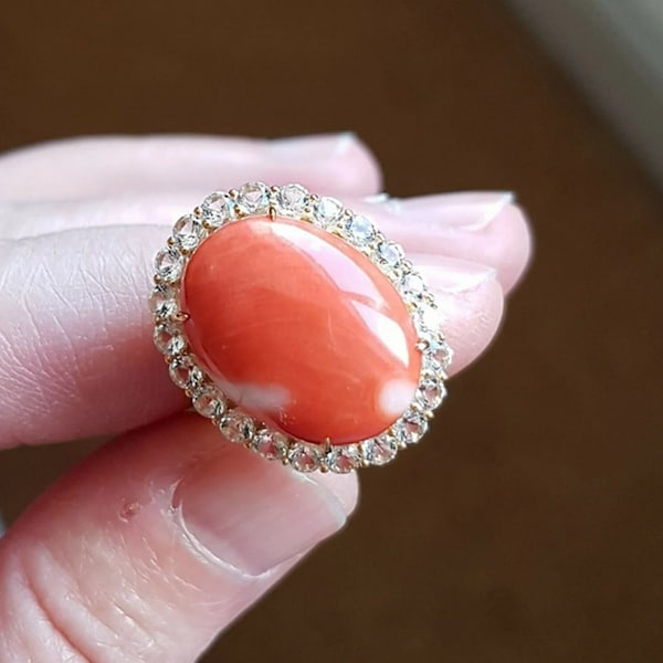 Coral Ring - Etsy