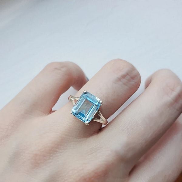 Aquamarine Rings - Etsy