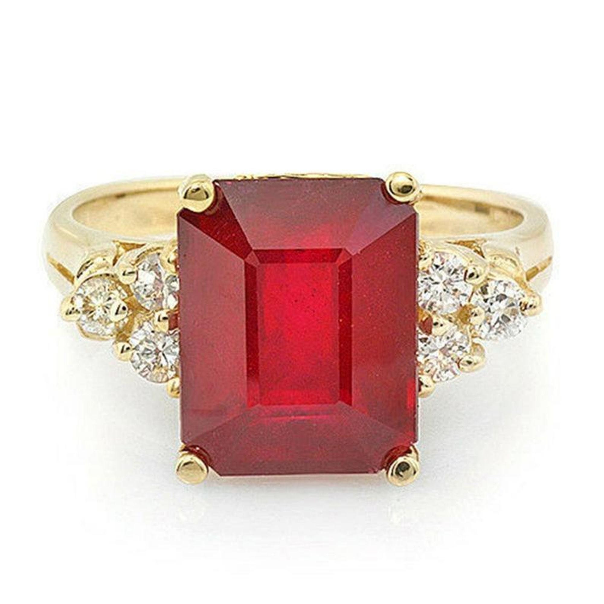 Natural Ruby Ring-925 Sterling Silver-6.50 Carat - Etsy Ireland