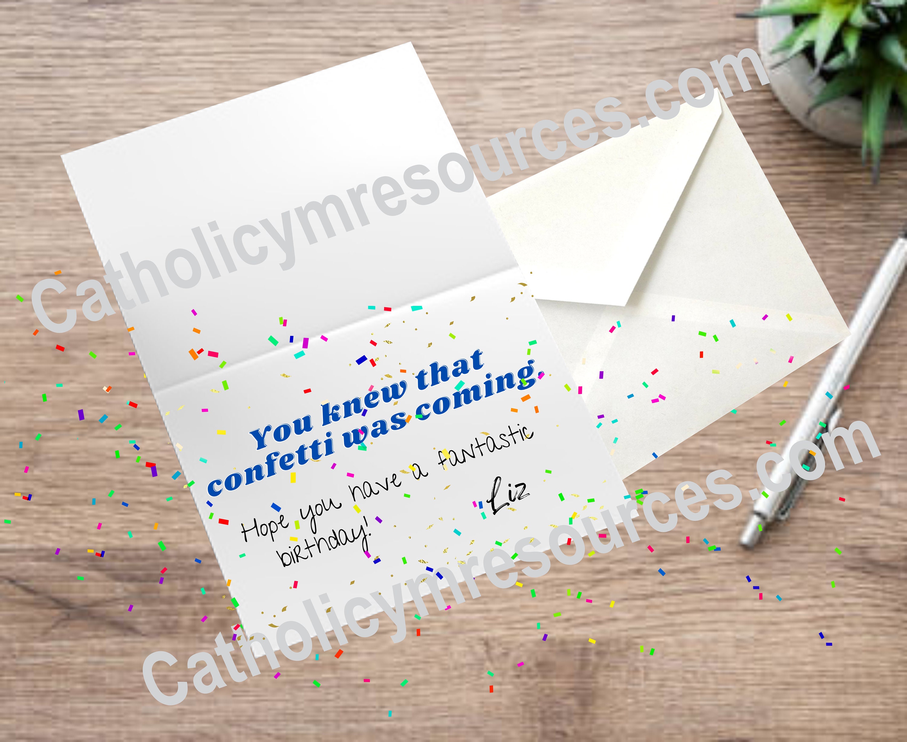 Birthday Card Confetti Surprise You Make Life Funfetti Greeting Card ...