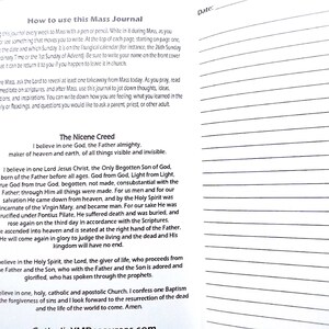 Mass Journal for Teens | Catholic Mass Journal |mass Journal Bundle for ...