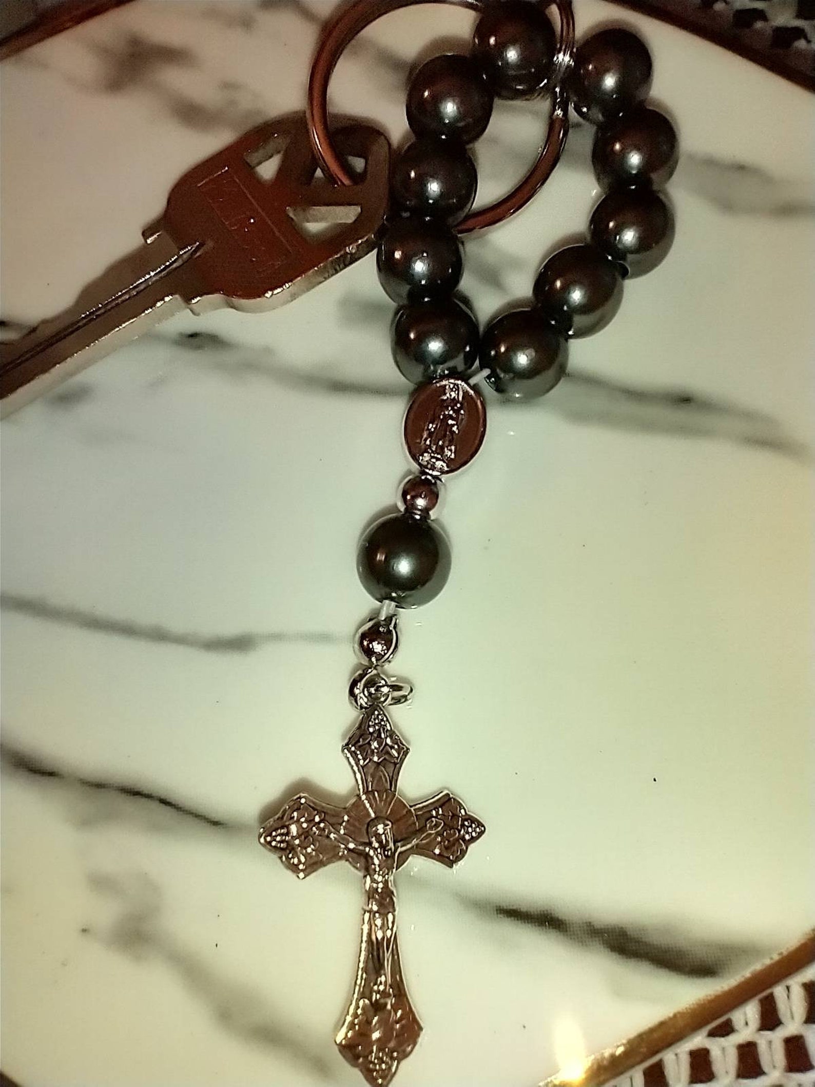 Rosary Keychain Gift Bulk Rosary Keychains One Decade Rosary, Single ...