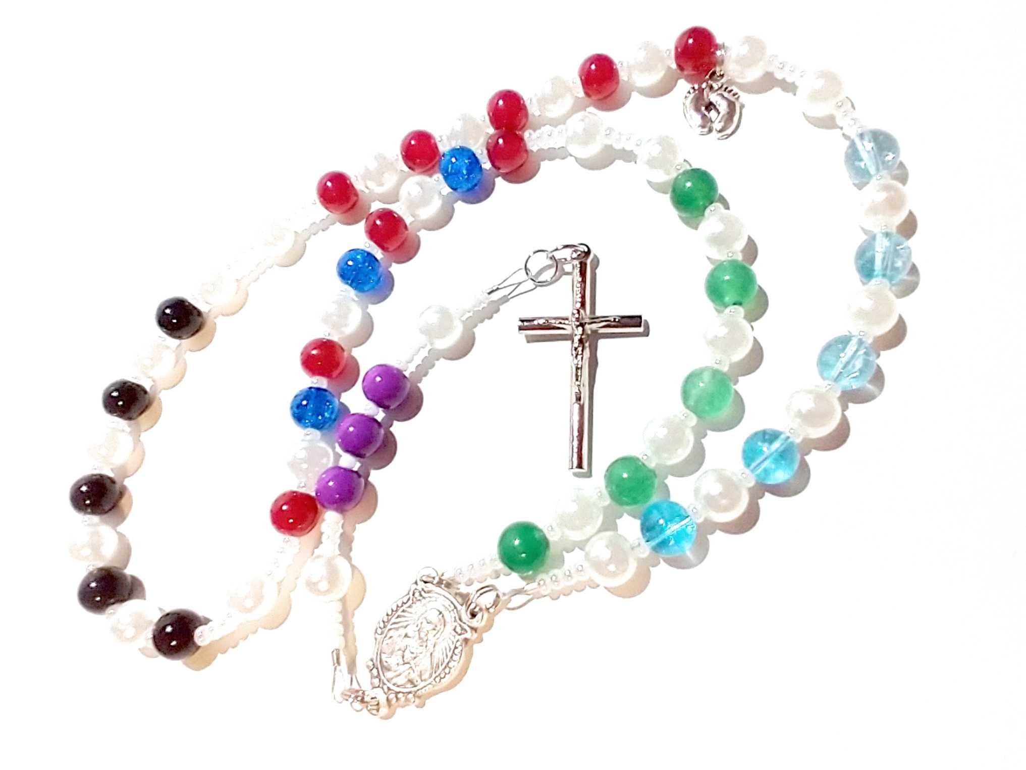 Pro-life Rosary | Glass Bead Prolife Rosary | Right to Life Catholic ...