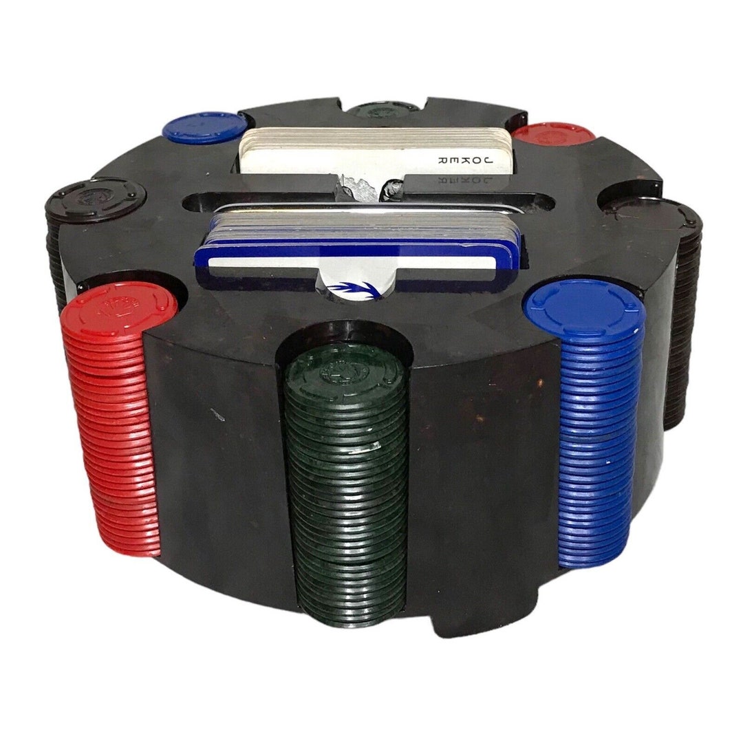 Vintage Seaforth Bakelite Poker Chips Playing Cards Holder Dispenser - Etsy