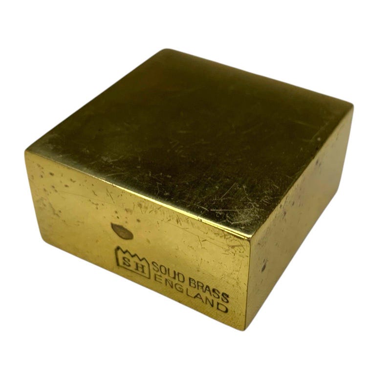 Brass Paperweight - Etsy