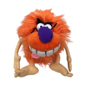 90s Official Pogs Pogman Orange Plush Toy 12 Vintage Collectible RARE ...