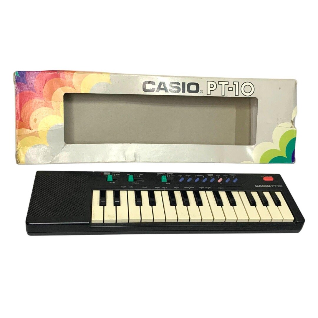 Casio PT-10 Mini Keyboard | 1987 Vintage Synth | 29-key Lo-fi Piano ...