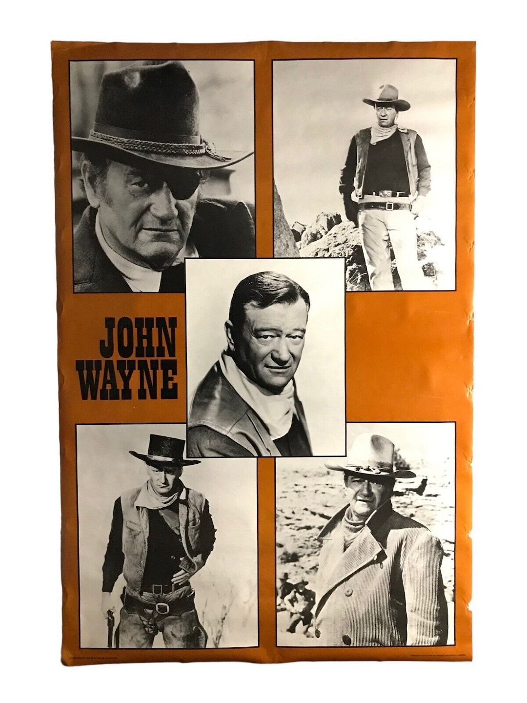 Vintage John Wayne Poster Original by Pace Minerva Cat No. - Etsy
