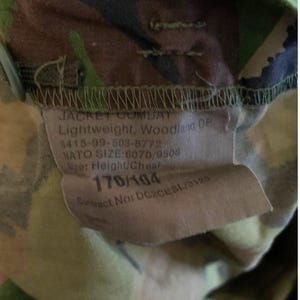 British Army DPM Combat Jacket: Ripstop Field Coat, NATO 170/104 - Etsy