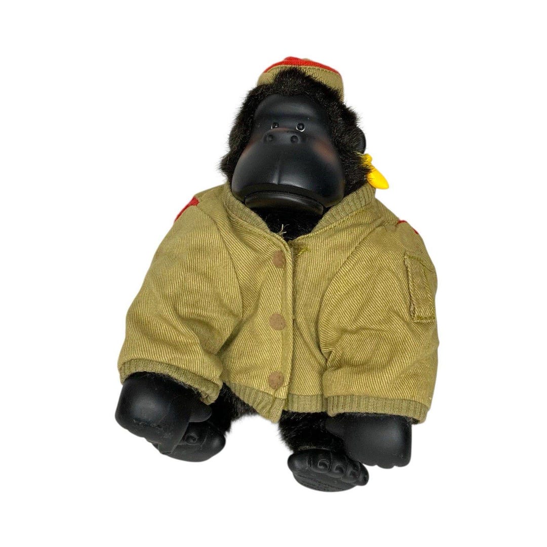 Magical Murphy Gorilla Plush Toy Fighter Pilot With Original Uniform - Etsy