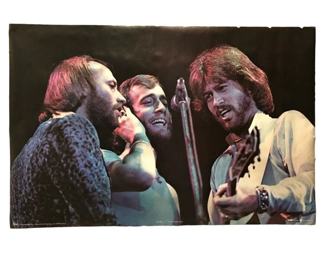 Original 1970s Bee Gees Poster, Pace Minerva No. 52, Vintage Disco Era ...