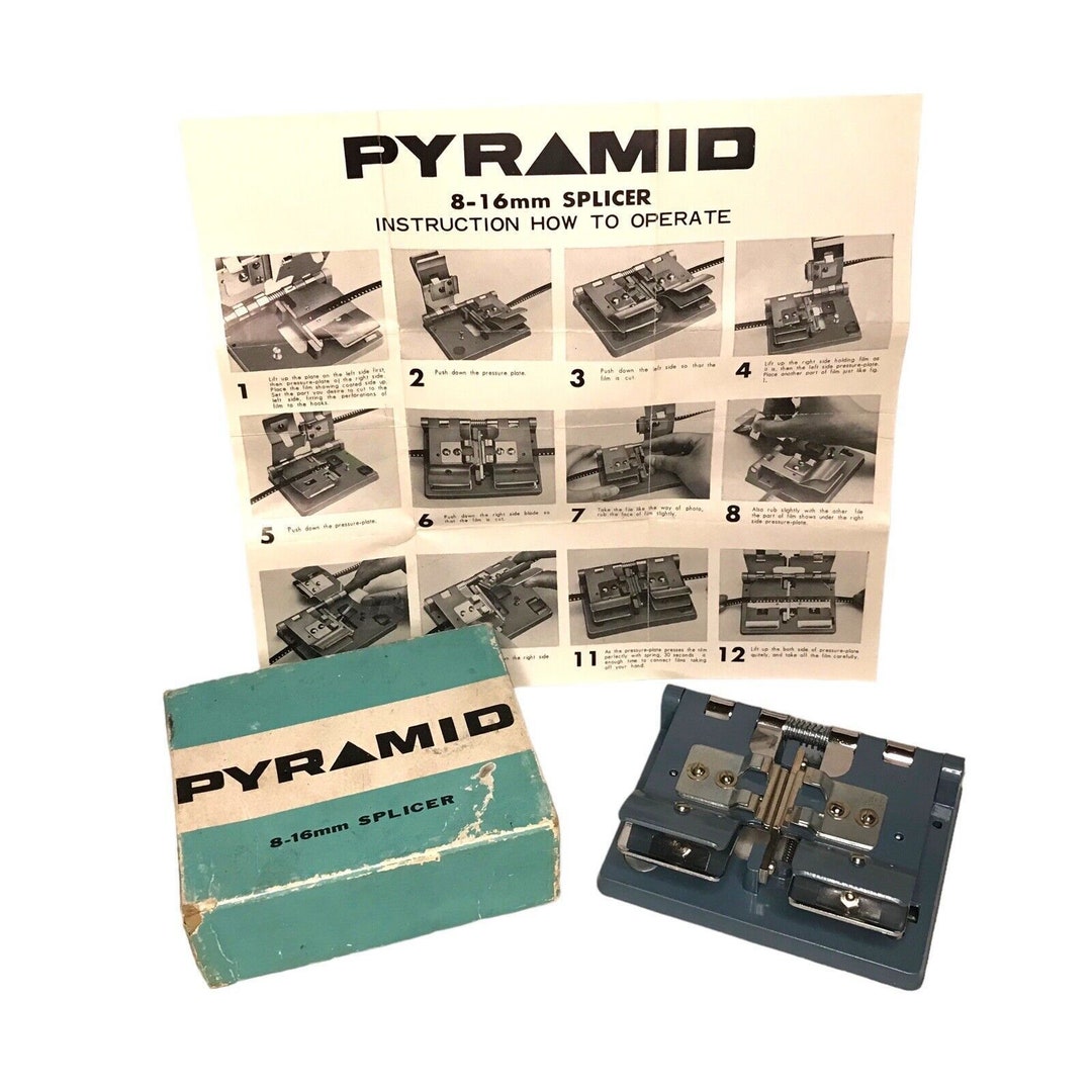 Vintage Pyramid 8-16mm 3 Way Film Splicer Boxed With Instructions - Etsy