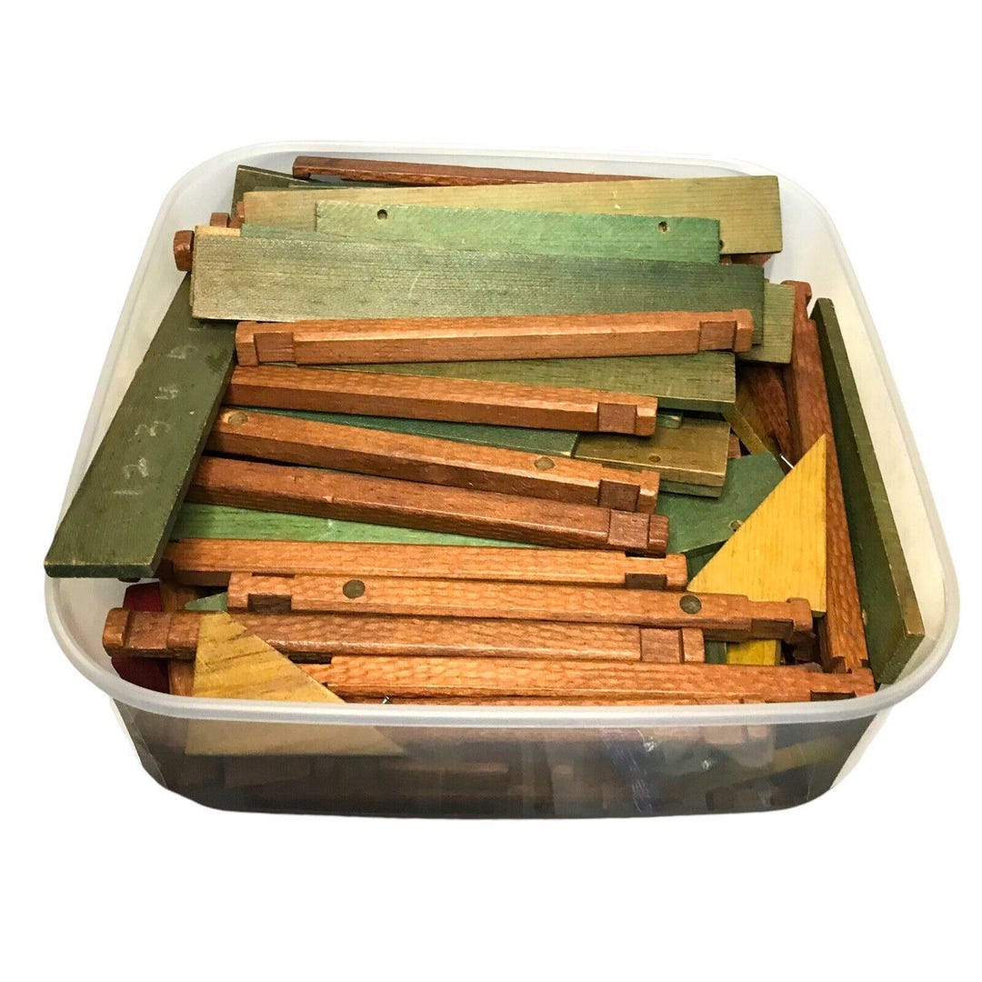 Vintage Halsam American Logs Wooden Log Cabin Set Circa 1930s-1950s - Etsy