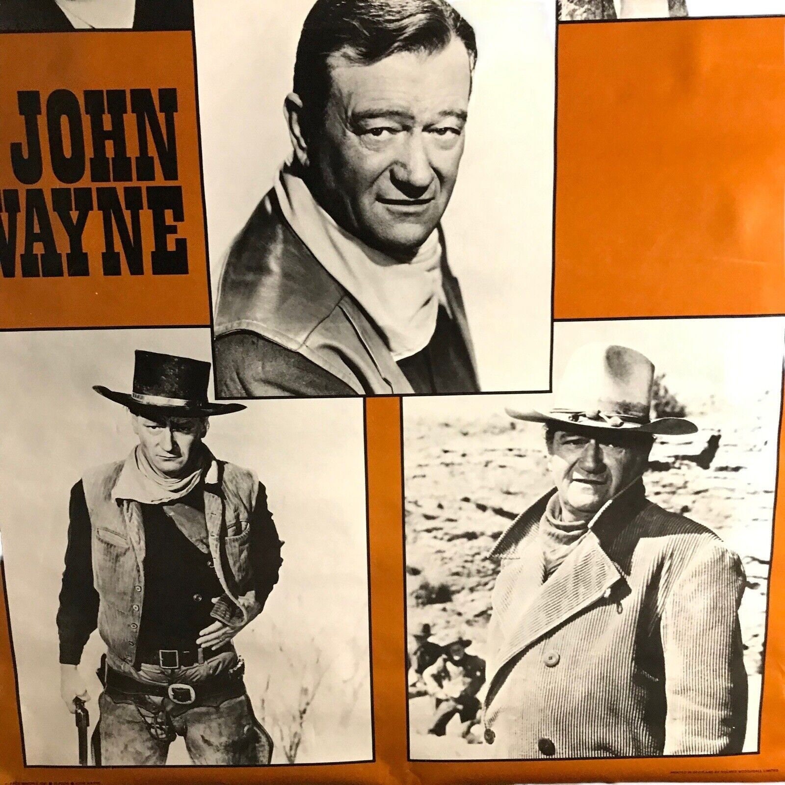 Vintage John Wayne Poster Original by Pace Minerva Cat No. - Etsy