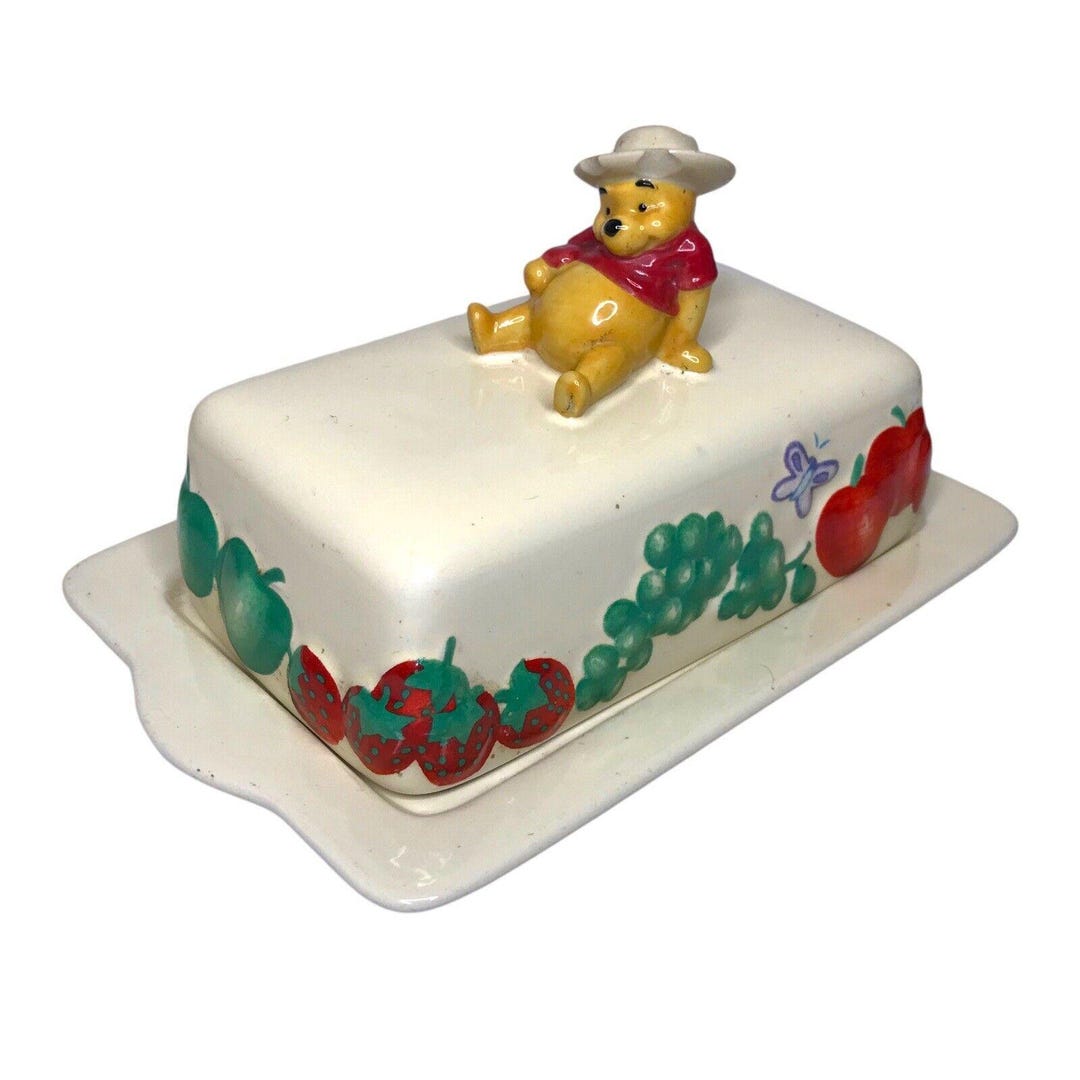 Vintage Disney Store Exclusive Winnie the Pooh Butter Dish Rare ...