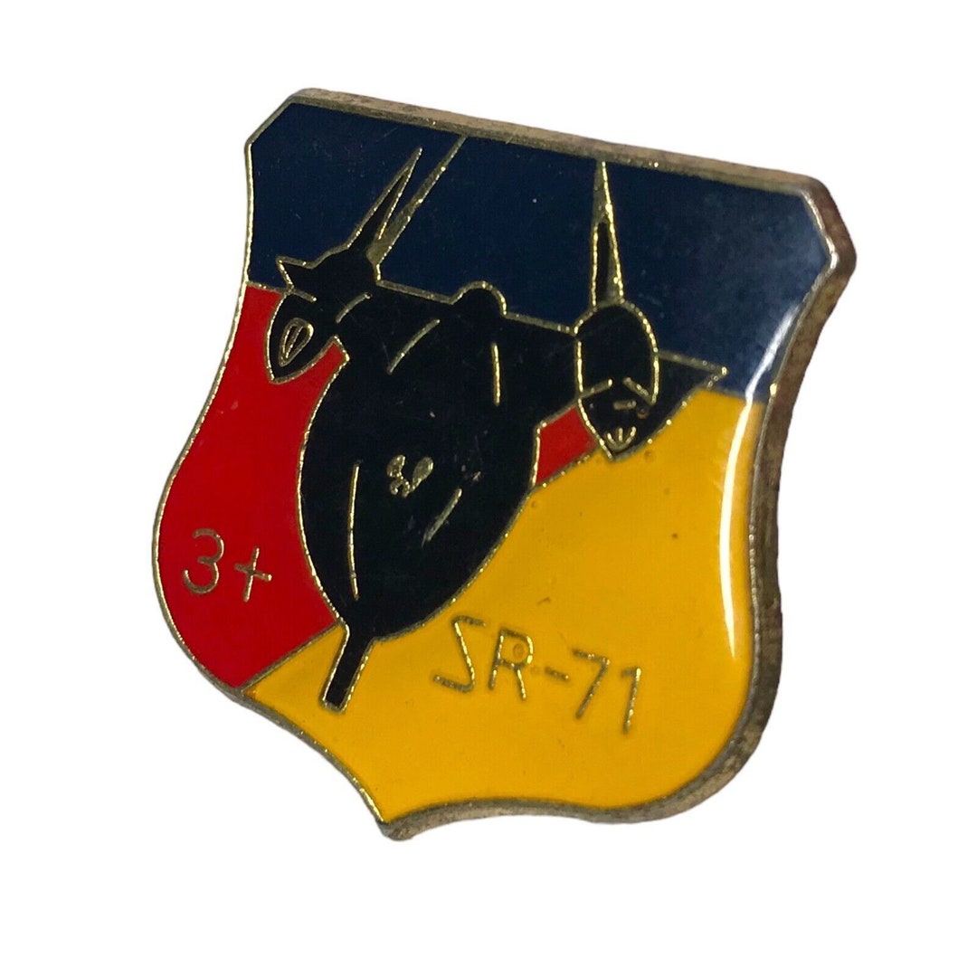 U.S Air Force Lockheed SR-71 Blackbird Mach 3 Vintage Enamel Pin Badge ...