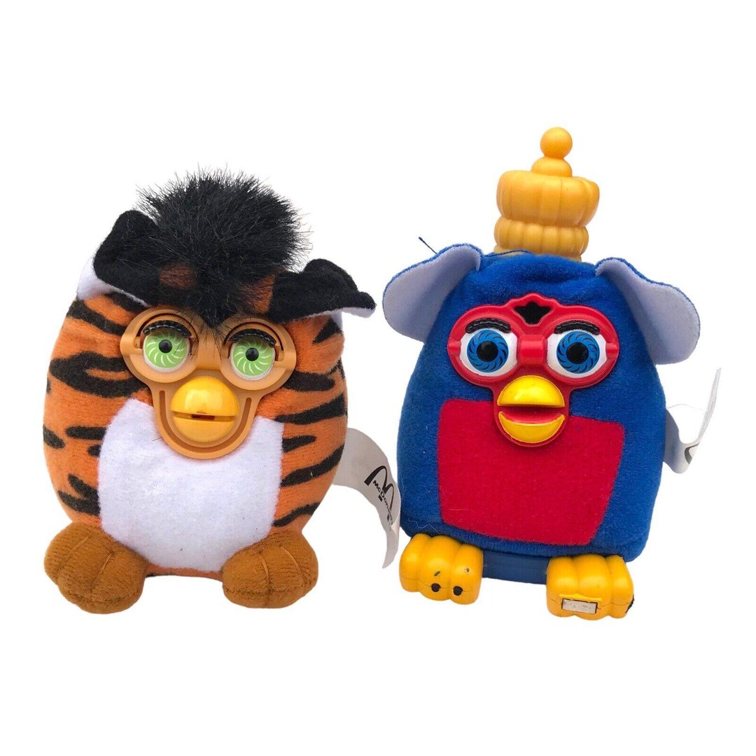 2x Furby Mcdonalds Toys Tiger & Royal King Furby Collectible Funnies ...