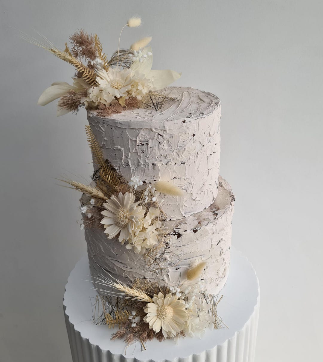 Boho Triple Flowers Cake Topper - Engagement, Wedding, Anniversary ...