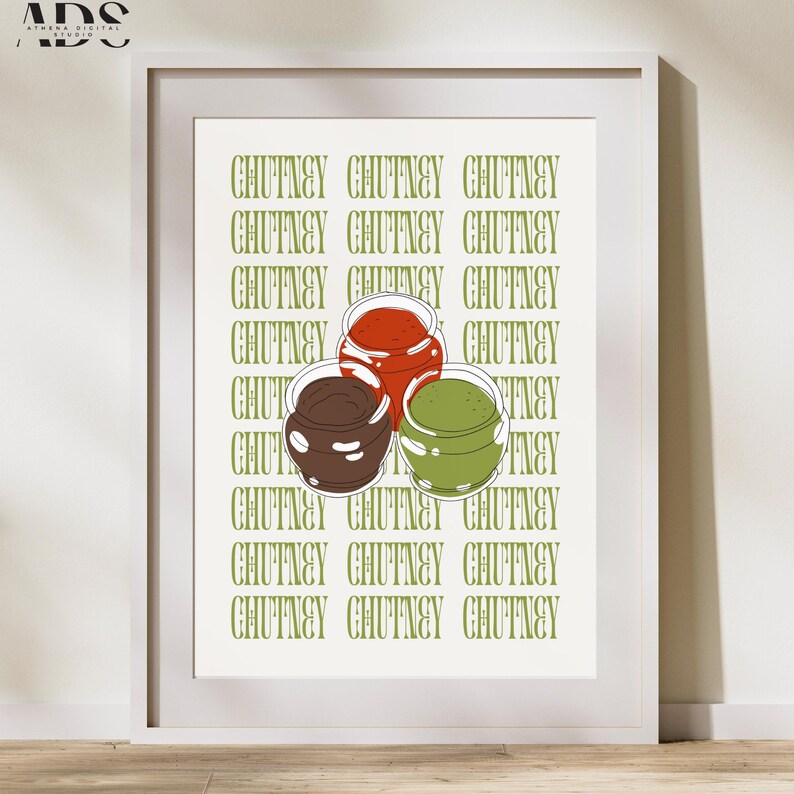 Desi Illustration Pakistani & Indian Snacks Posters Set of 4 | Digital ...