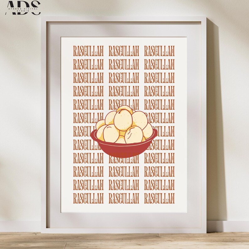 Desi Illustration Pakistani & Indian Sweets Posters Set of 4 | Digital ...