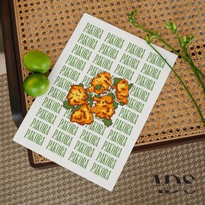 Desi Illustration Pakistani & Indian Snacks Posters Set of 4 | Digital ...