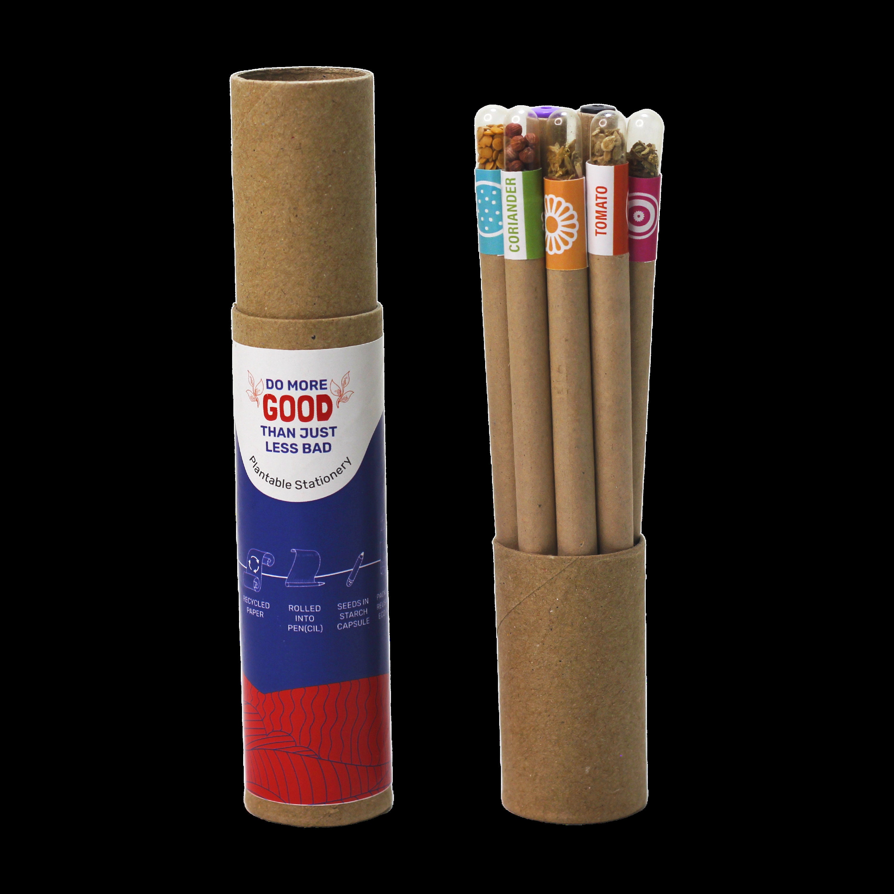 Plantable Seed Ballpoint Pens: Recycled Paper Body, Nine Seed Options ...