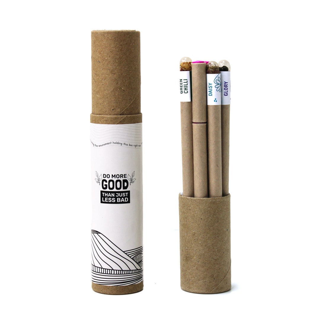 Plantable Seed Ballpoint Pens: Recycled Paper Body, Nine Seed Options ...