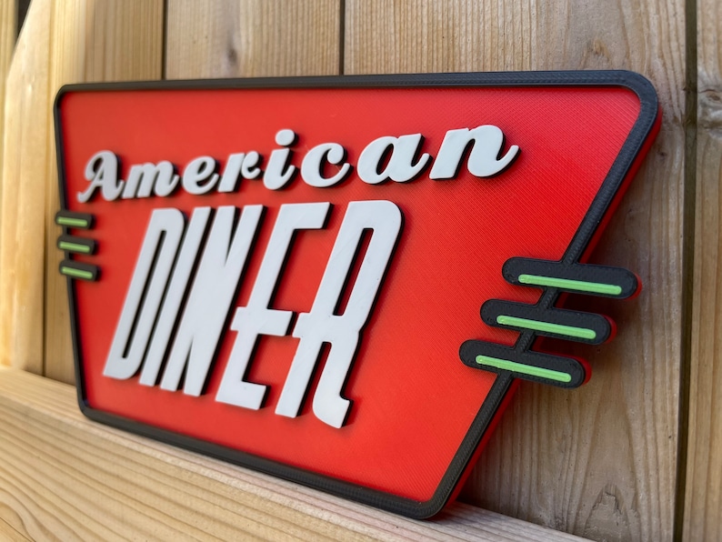 Retro Diner Decor Sign Bring the Nostalgia of American - Etsy