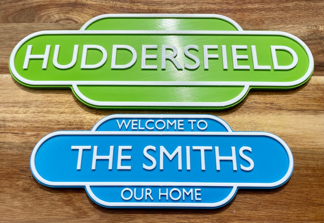 Personalised Railway Sign for Garden or Home | Vintage British Design ...