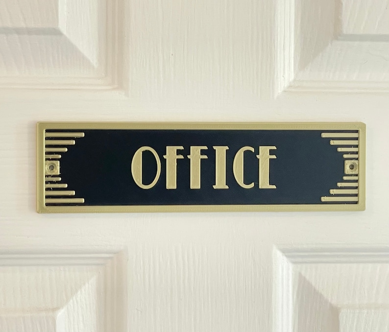 Art Deco Door Sign Art Deco Plaque Office Sign Art Deco Box - Etsy