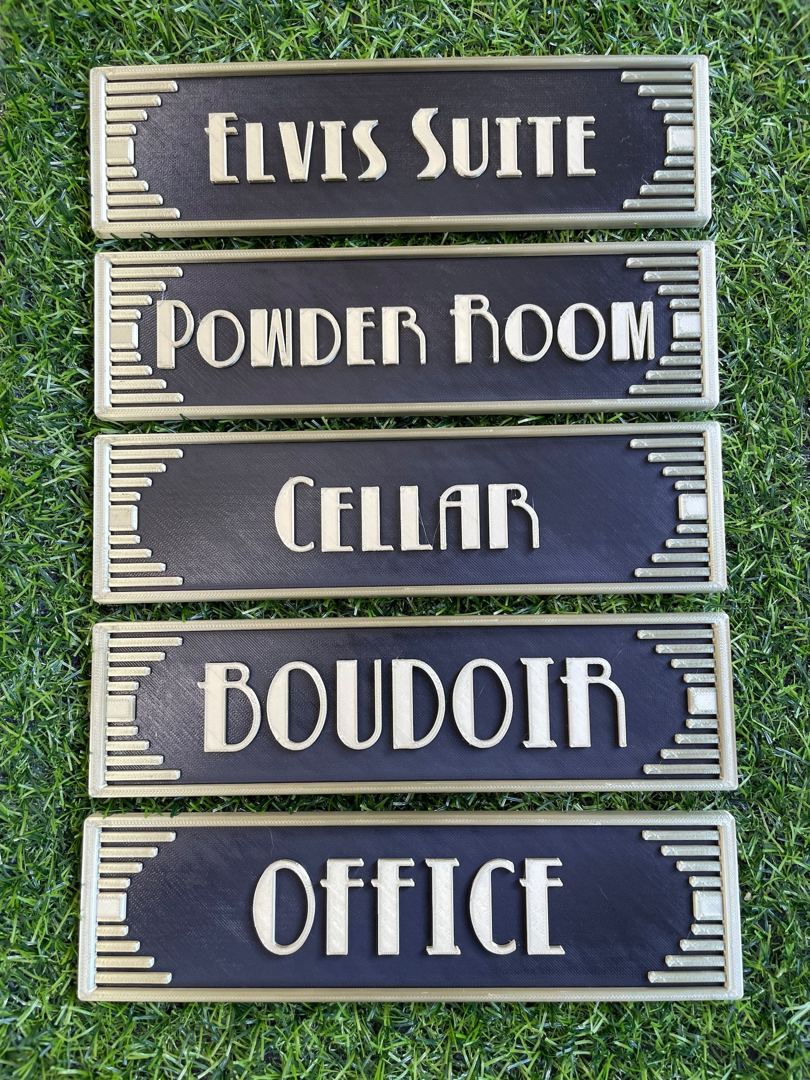 Personalised Art Deco Plaque Customizable Door Sign for - Etsy UK