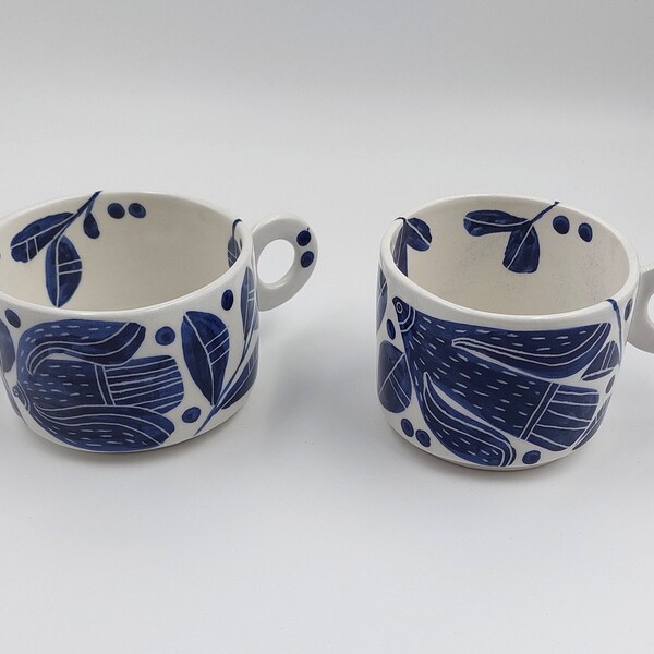 Sgraffito Mug - Etsy