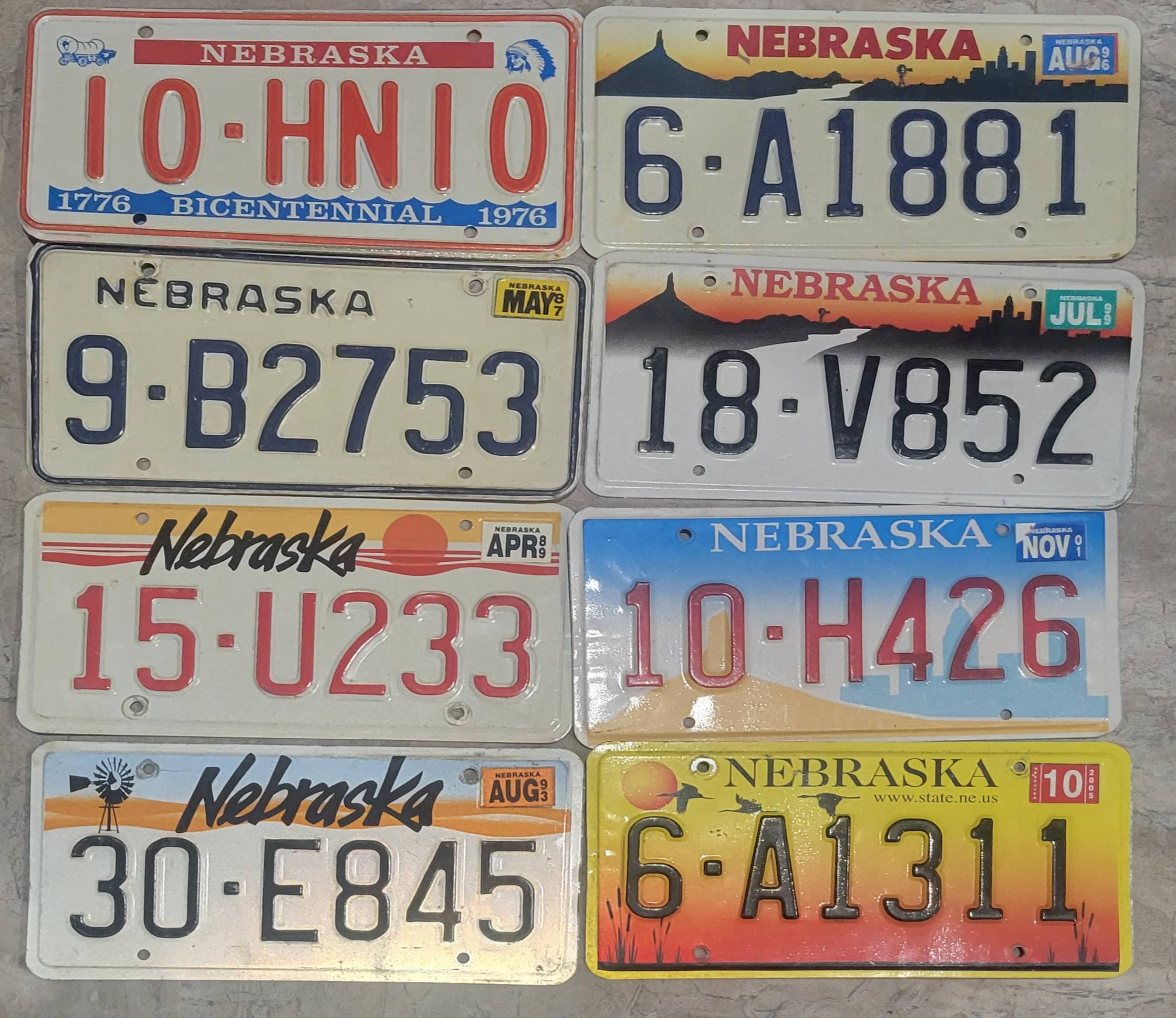 Nebraska License Plated Wall Art
