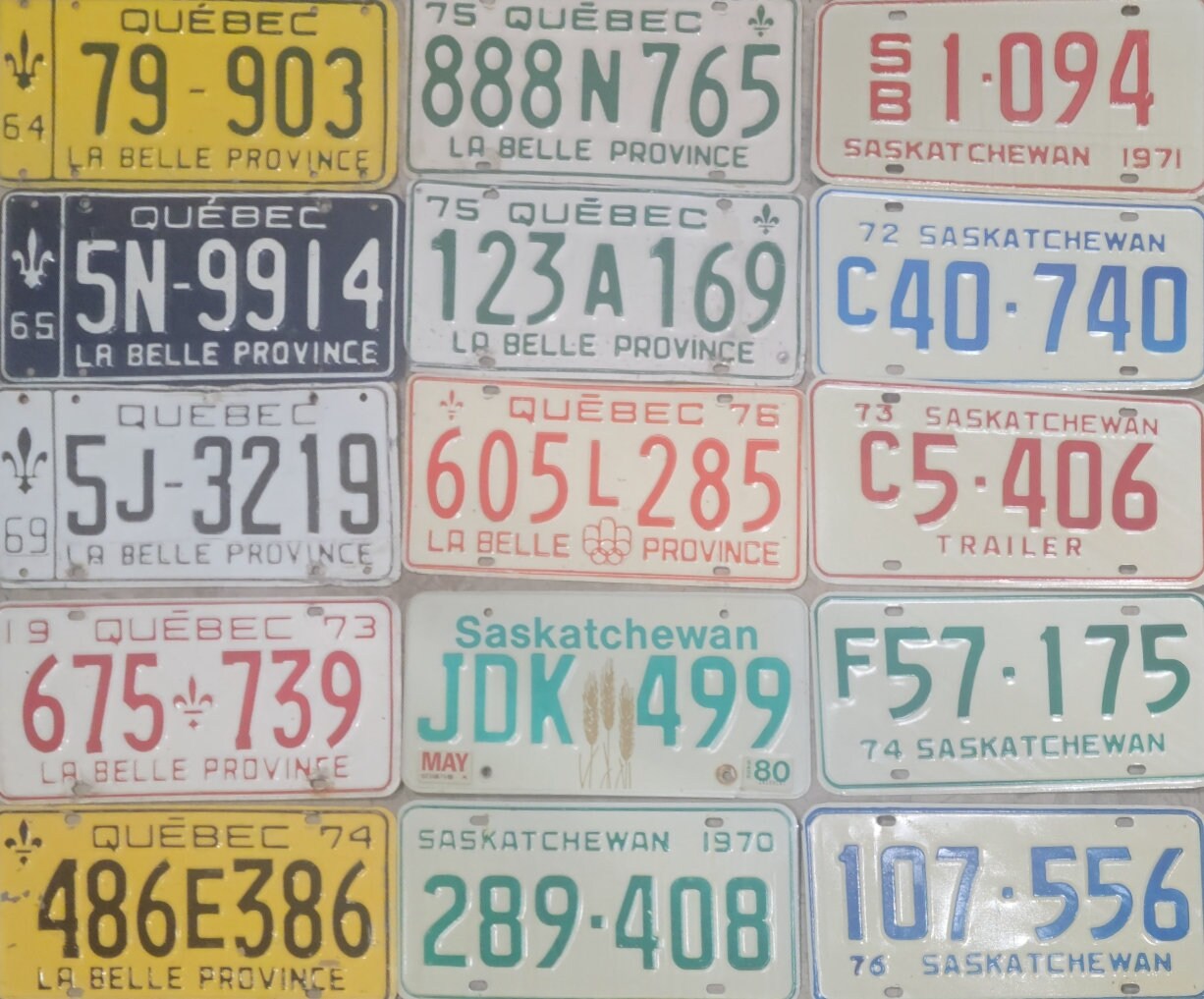VINTAGE CANADIAN License Plates - Etsy