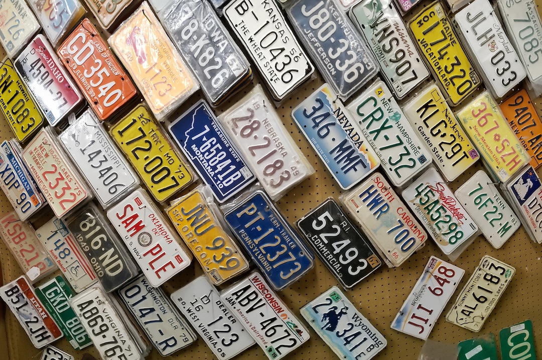 EMBOSSED License Plates - Save 35% or More - ALL of the 50 States ...